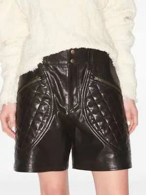 Isabel Marant Étoile Candice Leather Shorts
