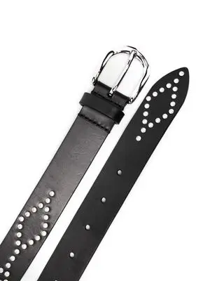 Isabel Marant Étoile Studded Leather Belt - Black