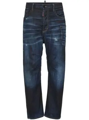 Dsquared2 Mid-rise Straight-leg Jeans - Blue