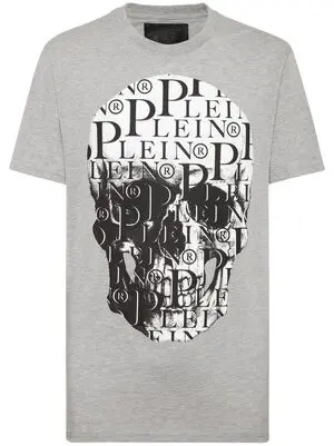 Philipp Plein Print Skull T-shirt - Grey