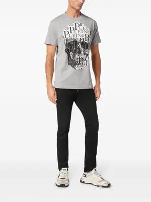 Philipp Plein Print Skull T-shirt - Grey