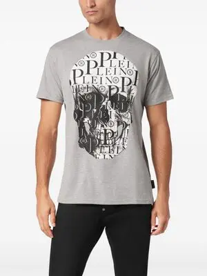 Philipp Plein Print Skull T-shirt - Grey