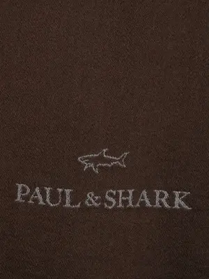 Paul & Shark Logo-jacquard Scarf