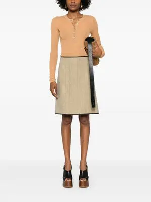 Chloé Long-sleeve Wool Jumper - Neutrals
