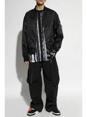 Versace Striped Bomber Jacket