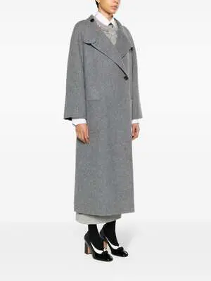 Thom Browne Wool-blend Maxi Coat