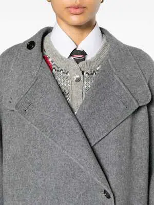 Thom Browne Wool-blend Maxi Coat