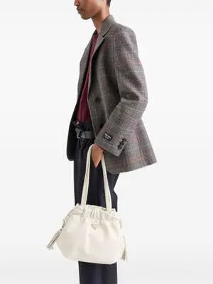 Prada Prince Of Wales Checked Wool Blazer - Brown