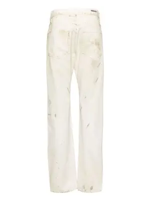 Helmut Lang Painted Low-rise Jeans - Neutrals
