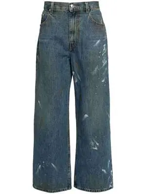 Helmut Lang Painted Wide-leg Jeans