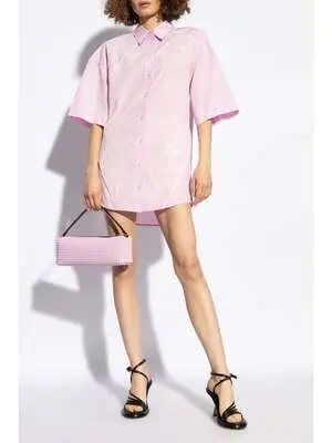 Alexander Wang Logo-embroidered Shirt Dress