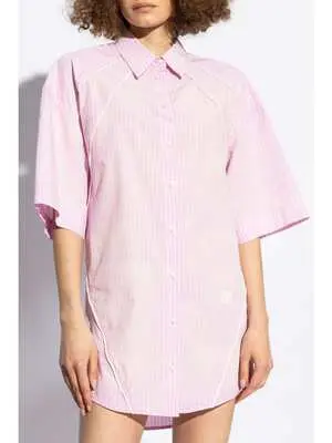 Alexander Wang Logo-embroidered Shirt Dress