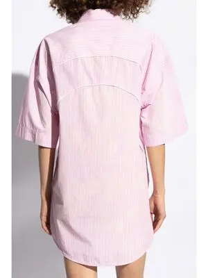 Alexander Wang Logo-embroidered Shirt Dress
