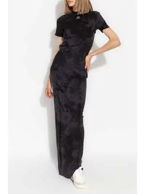 Palm Angels Logo-embroidered Maxi Dress