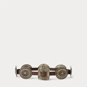 Ralph Lauren Leather Skinny Belt - Brown