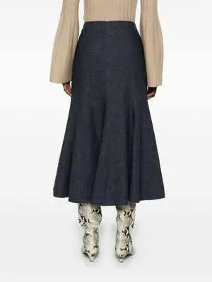 Gabriela Hearst Amy Fluted Skirt - Blue