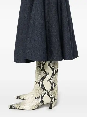 Gabriela Hearst Amy Fluted Skirt - Blue