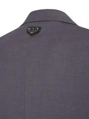 Philipp Plein Wool Blazer - Grey