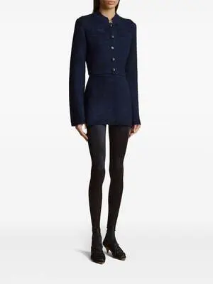 Khaite Darrion Mini Skirt - Blue