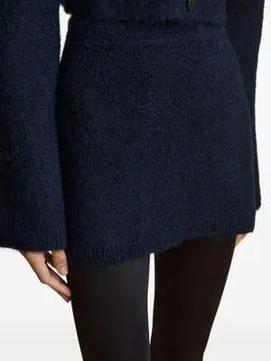 Khaite Darrion Mini Skirt - Blue