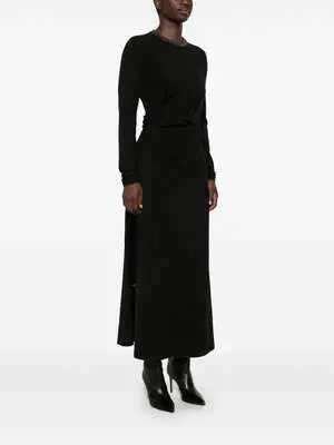 Brunello Cucinelli Draped Jersey Maxi Dress