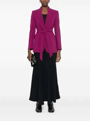 TWINSET Oval T-chain Belted Blazer - Pink