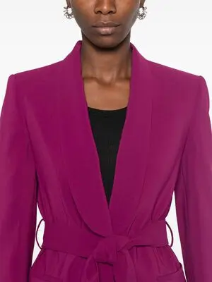 TWINSET Oval T-chain Belted Blazer - Pink