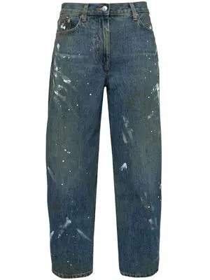Helmut Lang Painted Wide-leg Jeans