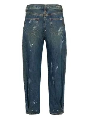 Helmut Lang Painted Wide-leg Jeans