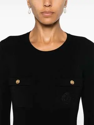 Elisabetta Franchi Logo-embroidered Jumper