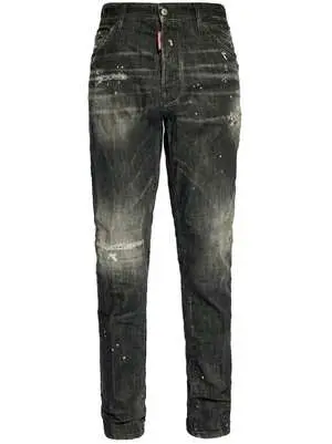 Dsquared2 Distressed Slim Jeans - Black
