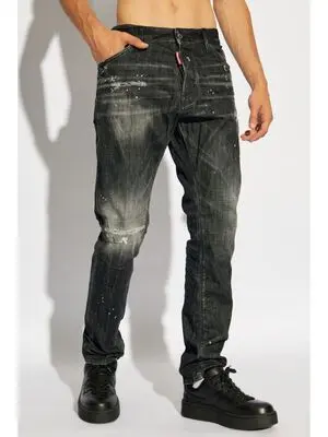 Dsquared2 Distressed Slim Jeans - Black