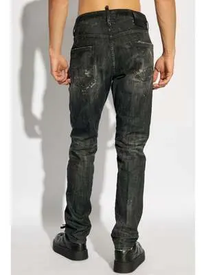Dsquared2 Distressed Slim Jeans - Black