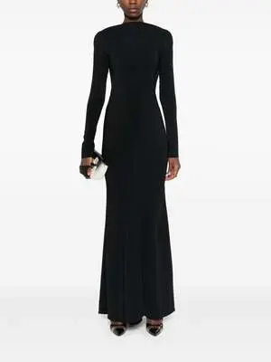 MUGLER Backless Crepe Gown