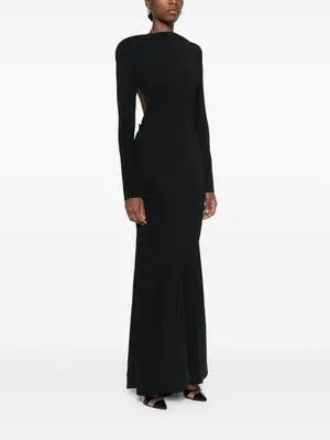 MUGLER Backless Crepe Gown