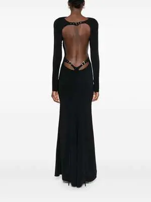 MUGLER Backless Crepe Gown