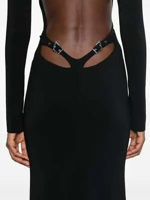 MUGLER Backless Crepe Gown