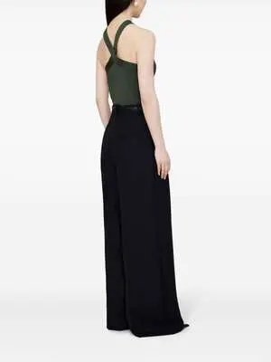 ANINE BING Brea Knitted Halter Top - Green