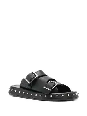 Alexander McQueen Buckle Leather Sandals
