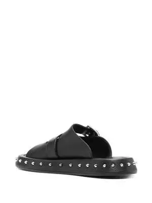 Alexander McQueen Buckle Leather Sandals