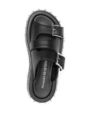 Alexander McQueen Buckle Leather Sandals