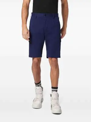 Philipp Plein Logo-plaque Cargo Shorts - Blue