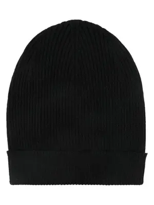 Rick Owens Ribbed-knit Beanie - Black