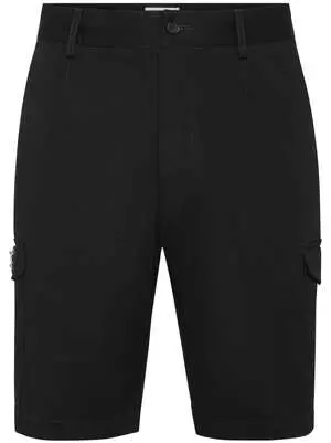 Philipp Plein Logo-plaque Cargo Shorts - Black