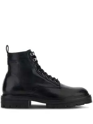 Hogan H673 Leather Boots - Black