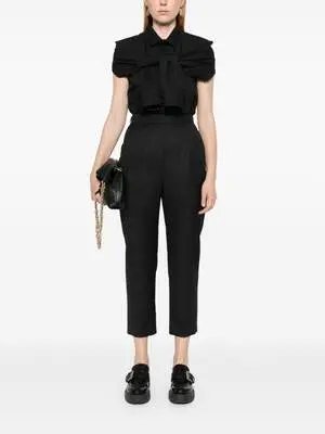 Alexander McQueen Pinstriped Wool Trousers