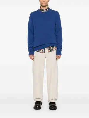 THE ELDER STATESMAN Simple Jumper - Blue