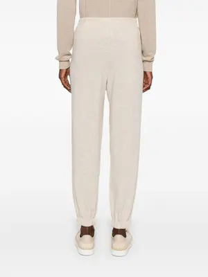 Brunello Cucinelli Cashmere Track Pants - Neutrals