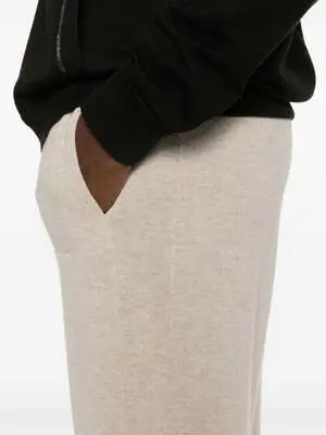 Brunello Cucinelli Cashmere Track Pants - Neutrals