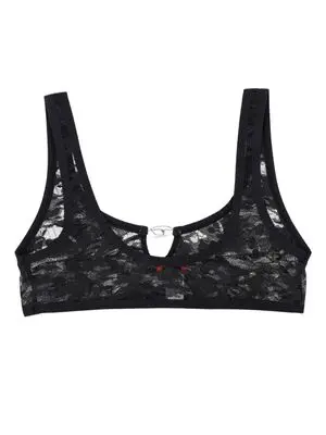 DIESEL Logo-plaque Lace Bralette